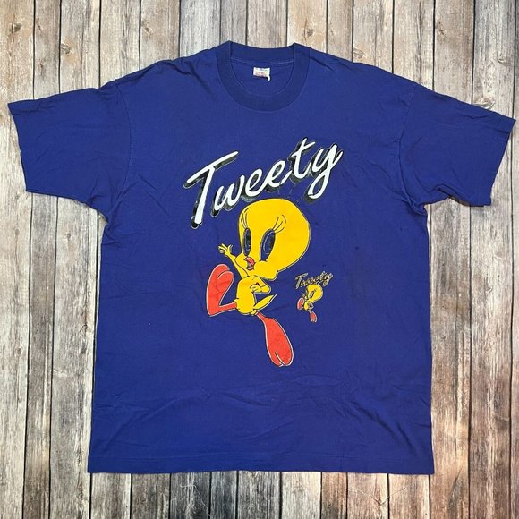 Fruit of the Loom | Shirts | Vtg Tweety Bird Looney Tunes Shirt Sz Xl ...